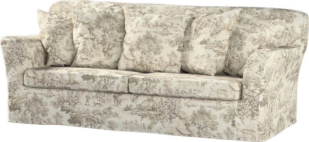 Potah na pohovku IKEA Tomelilla rozkládací barva hnědá látka vzorované