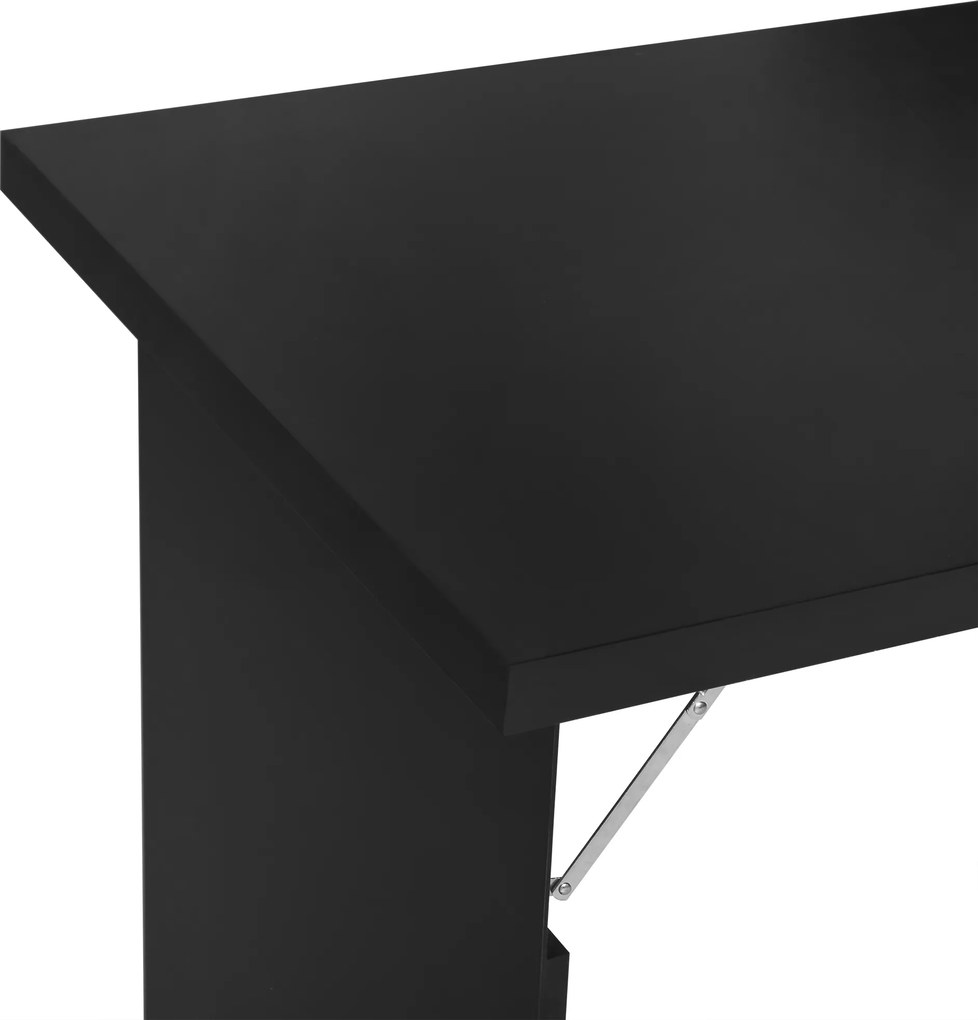 HOMCOM Nástěnný skládací stůl Skládací stůl Počítačový stůl s tabulí 60x94,5x147cm | Aosom