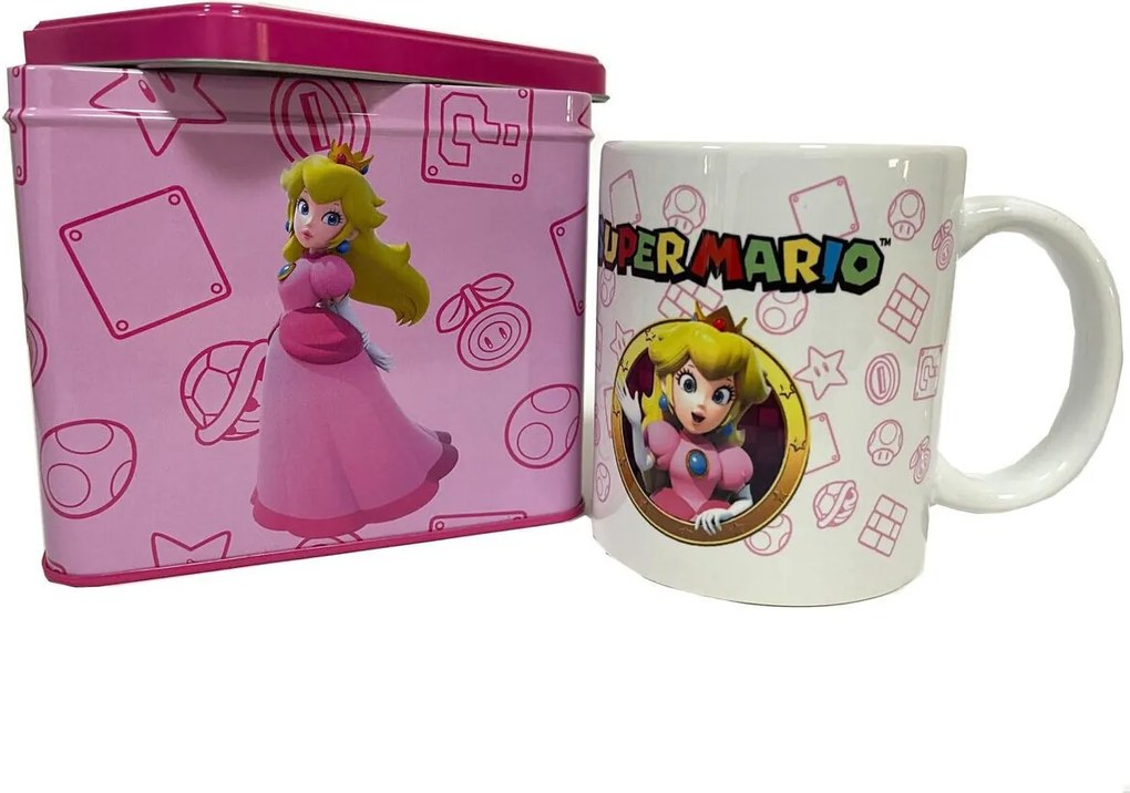 Super mario: peach - hrnek s kasičkou