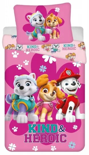 Jerry Fabrics Povlečení Paw Patrol PP 475 Heroic 140x200, 70x90 cm