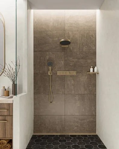Hansgrohe Rainfinity, ruční sprchová hlavice 130, bronzová matná, 26864140