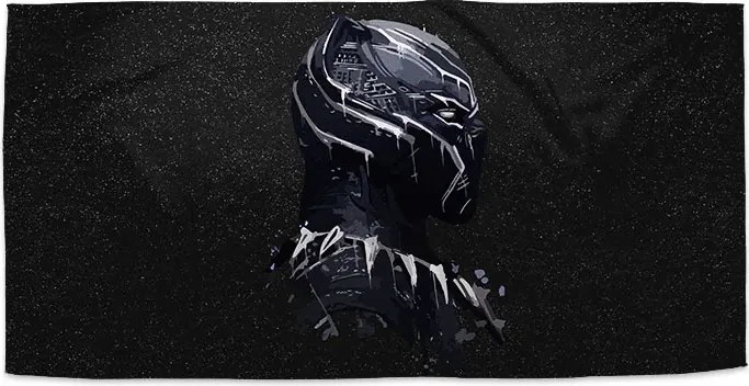Sablio Ručník BLACK PANTHER z profilu Vesmír - 70x140 cm