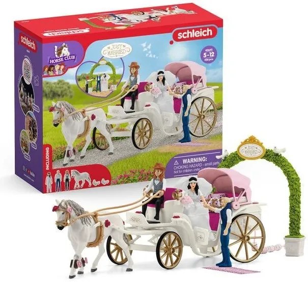 Schleich 42641 svatební kočár a příslušenství