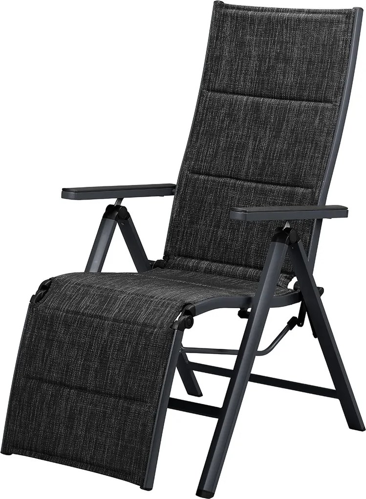 Livarno® Hliníkové relaxační křeslo Toronto, antracitová