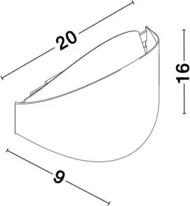 Nástěnné LED svítidlo NOVA LUCE ASTRID 12W 3000K 9128312