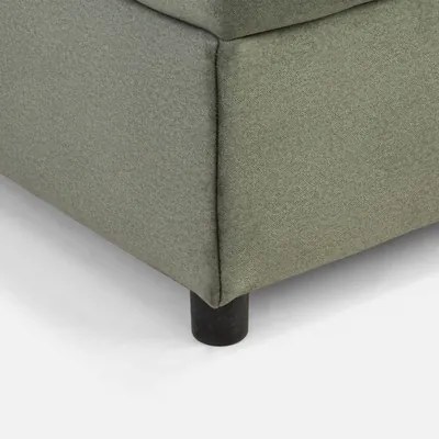 Postel boxspring zelená LAURITA 120x200 cm
