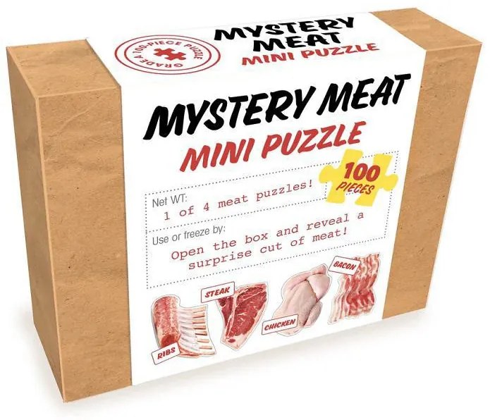 Chronicle Books Mini puzzle překvapení Maso 100 dílků