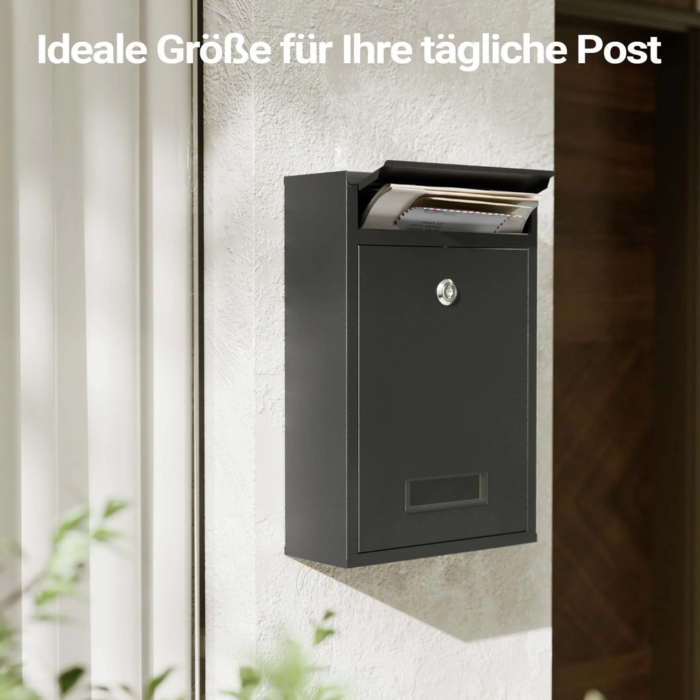 Poštovní schránka Wiltec – černá (60129)
