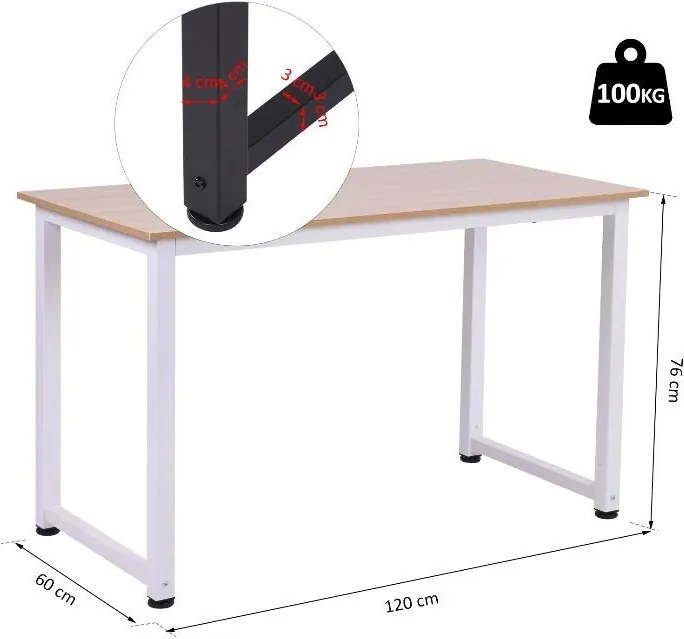 Kancelářský psací stůl GOLETO STYLE GL1520