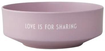 Favourite bowl medium fialová (LOVE IS FOR SHARING) Design Letters