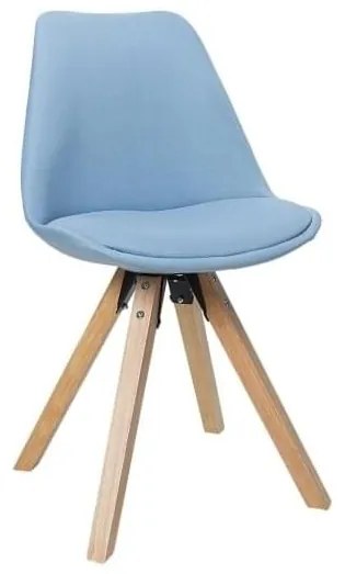 Inviro Čalouněná jídelní židle BALAGIO DSW, strukturovaná modrá