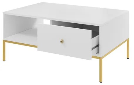 Konferenční stolek Tonkor Gold TL104, Barva: bílá