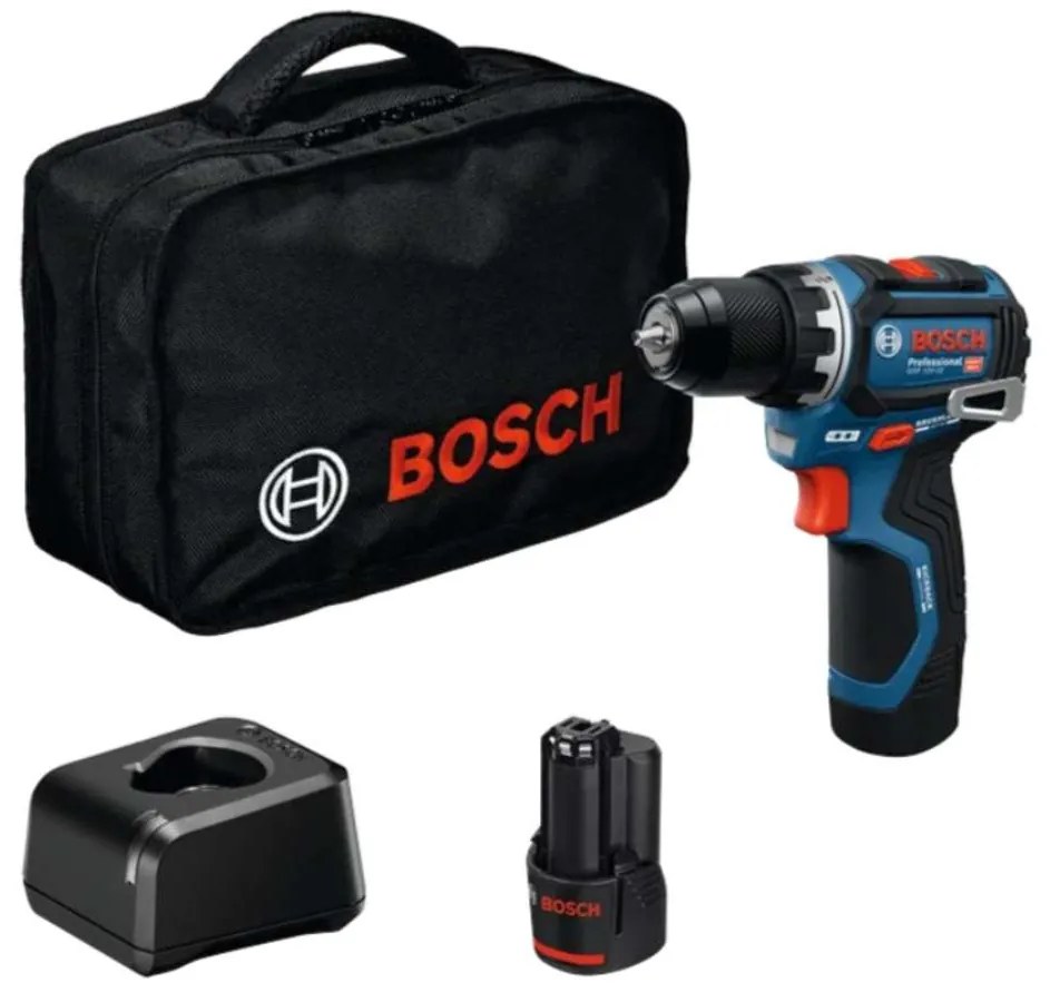 Bosch - 12V AKU vrtací šroubovák GSR 12V-32, 2x aku 2,0 Ah Li-Ion, nabíječka 06019N7003