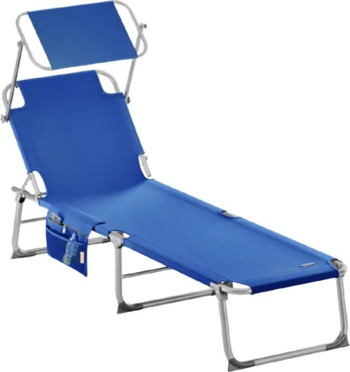 Skládací zahradní lehátko Beil modré