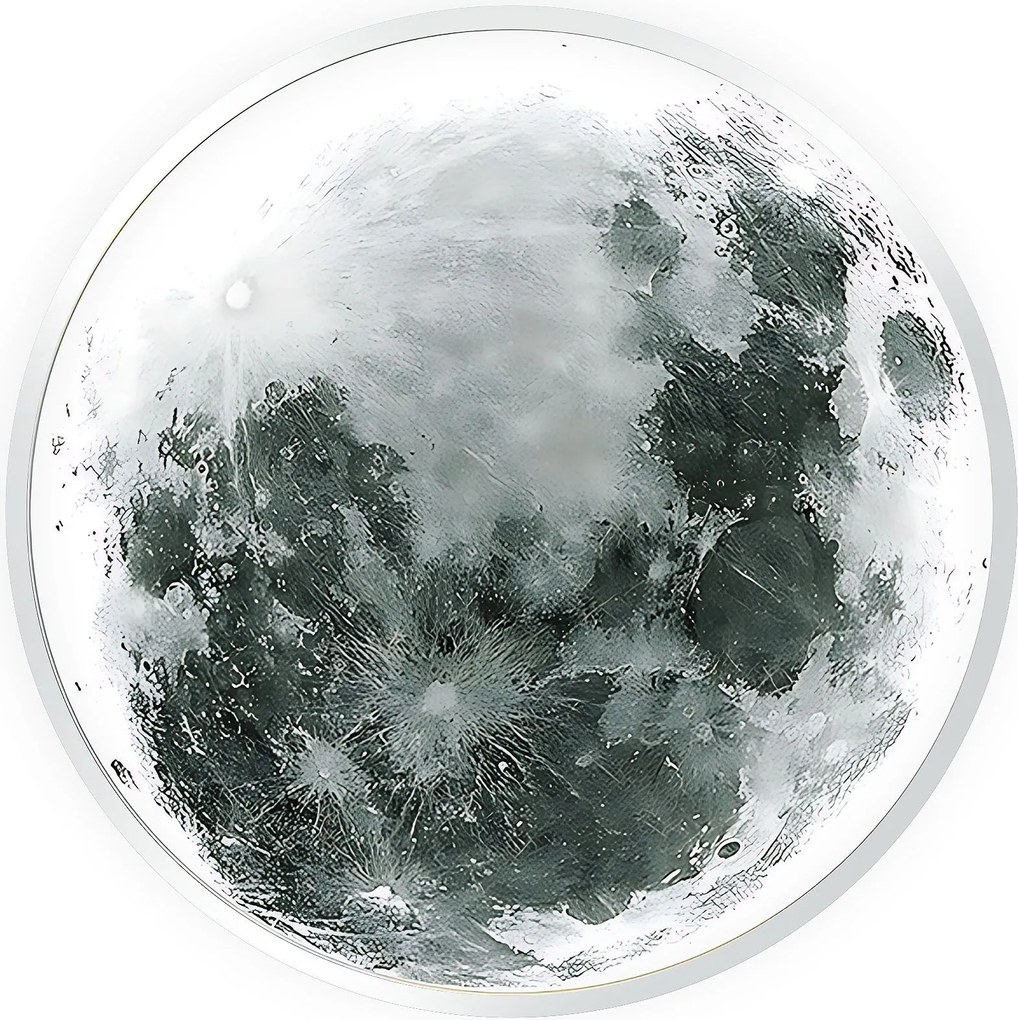 Toolight Moderní nástěnné LED osvětlení D40 Moon APP1806-CW