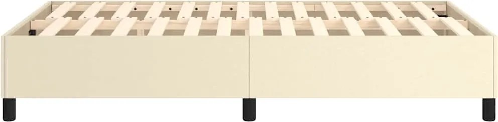 Rám postele s boxspringem krémový 120x200 cm umělá kůže 3121037