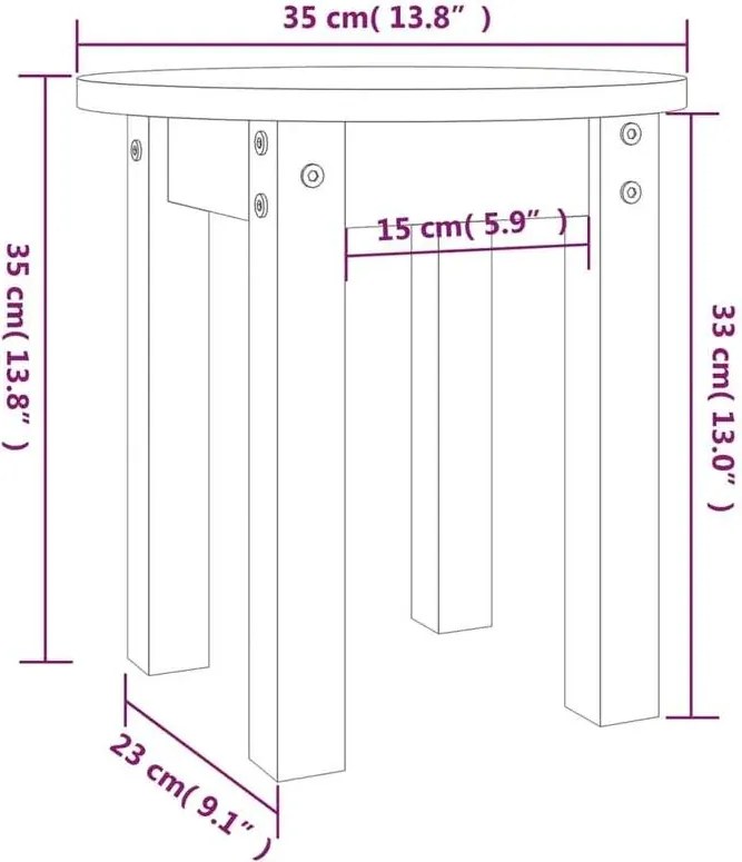 Konferenční stolek, borovicové dřevo, bílá, NoBi GAGIN TYP 2