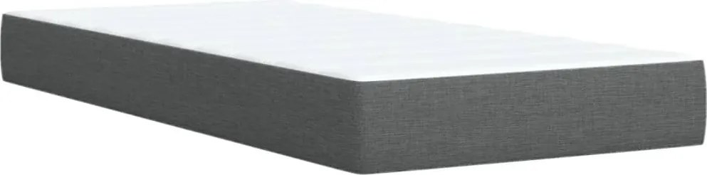Box spring postel s matrací tmavě šedá 80 x 200 cm textil 3290316