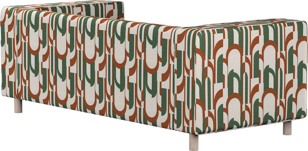 Potah na pohovku IKEA Klippan 2-místná barva zelená látka pletený vzor, vzorované