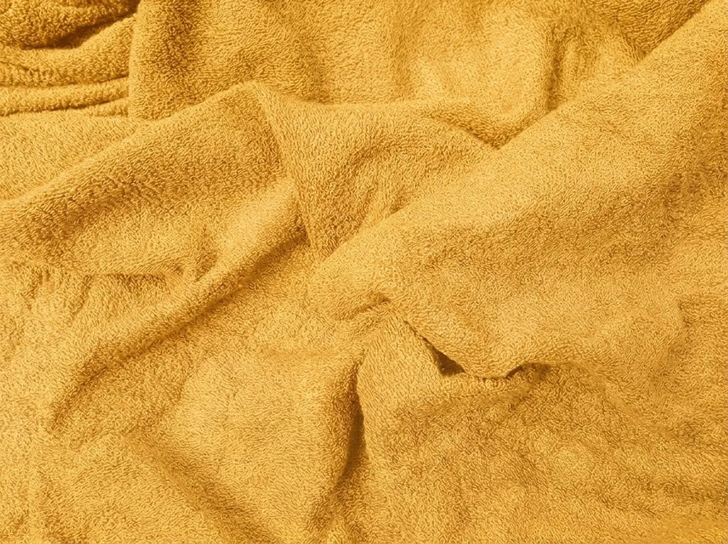 Froté prostěradlo PREMIUM žlutooranžové 160x200 cm