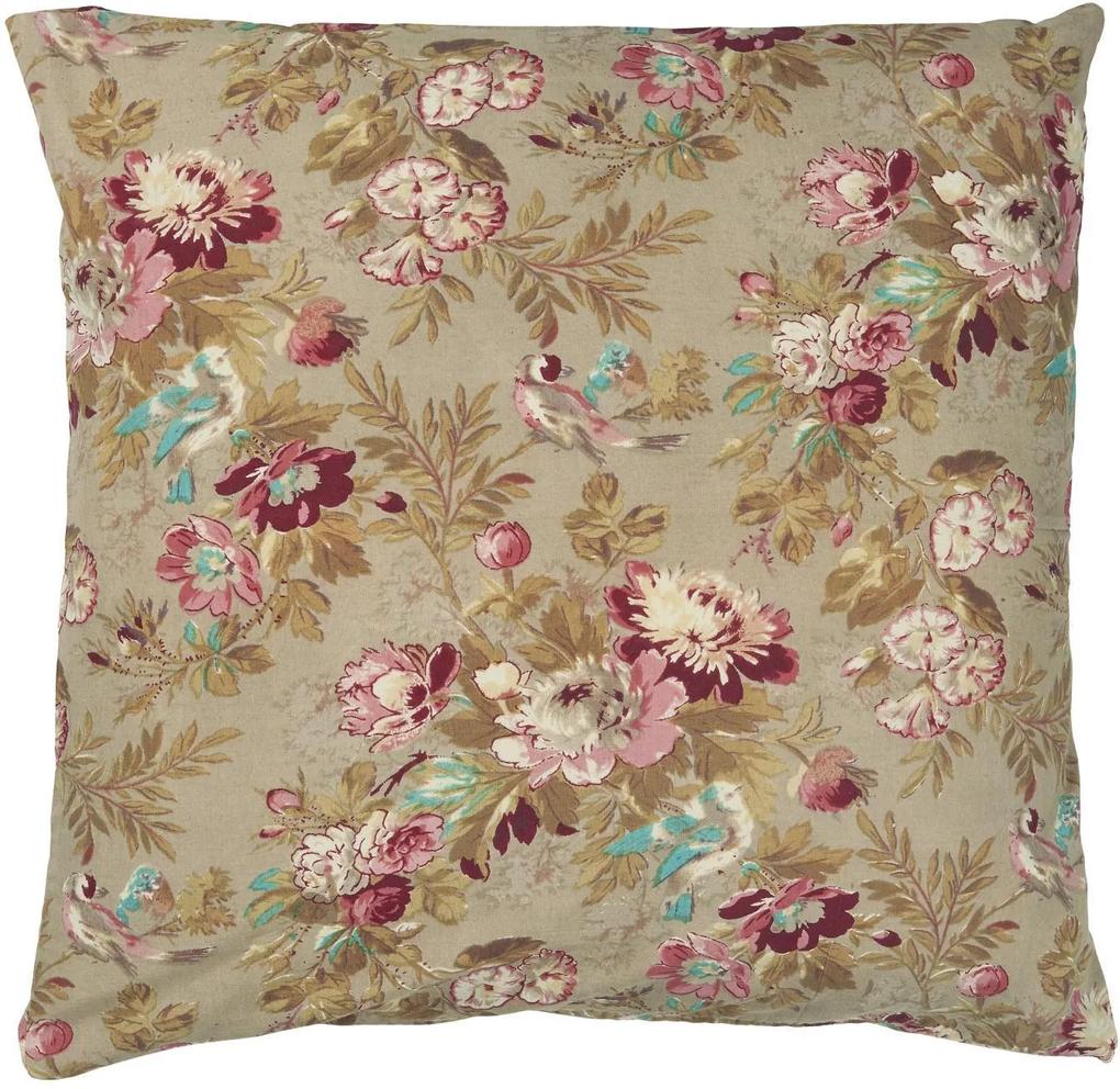 IB LAURSEN Povlak na polštář Peony Flower Pattern, multi barva, textil