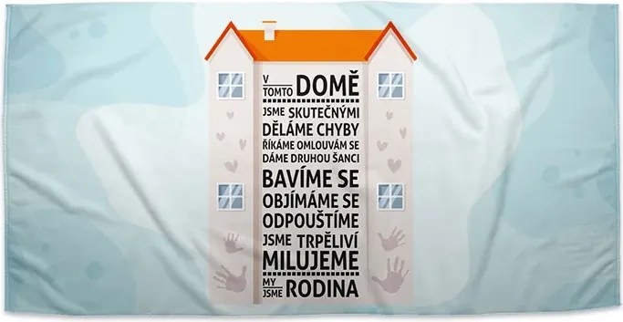 Sablio Ručník V tomto domě - 50x100 cm