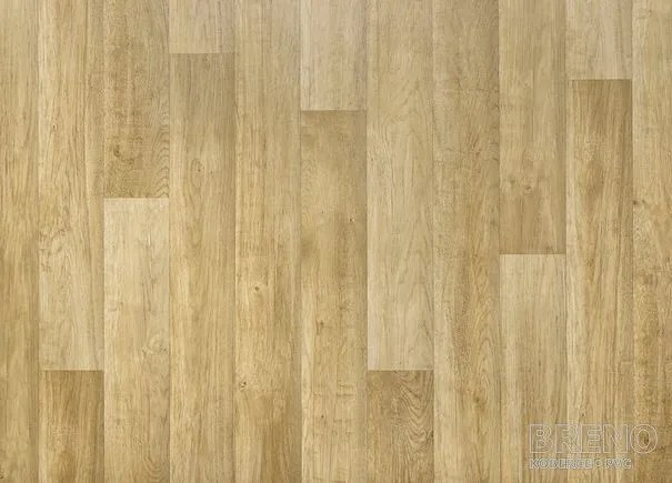 Breno PVC TRENTO Chalet Oak 066L – světle hnědé dřevo, šíře 200 cm