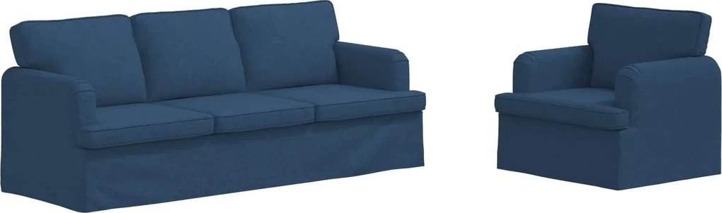 Set pohovek 2 ks Modrá textil 3407610