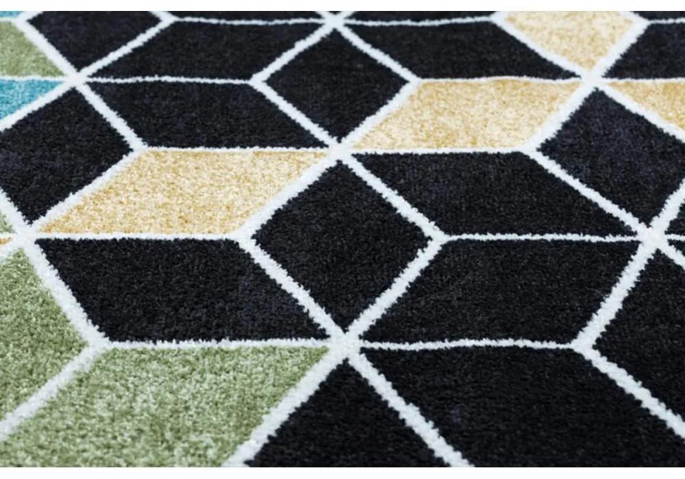 Kusový koberec 3D Kostky modrý 120x170cm