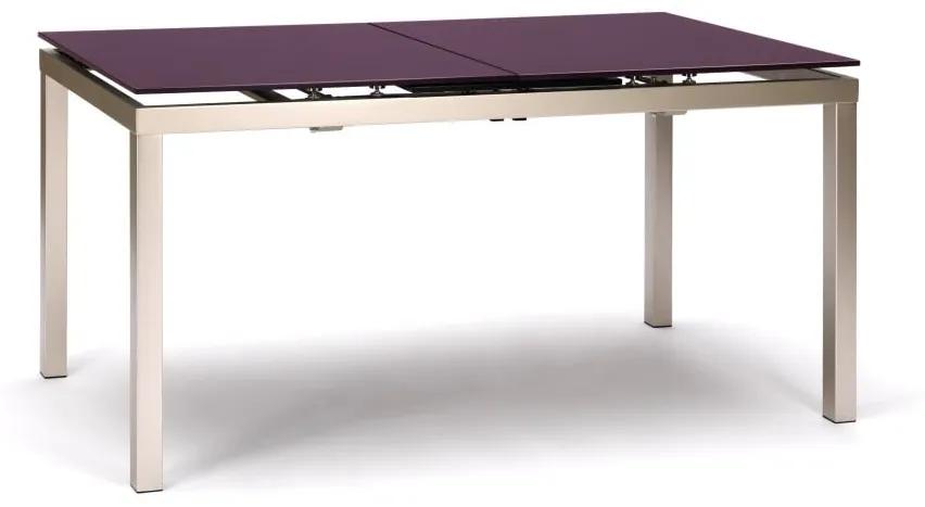 Rozkládací jídelní stůl s fialovou deskou Design Twist Cali