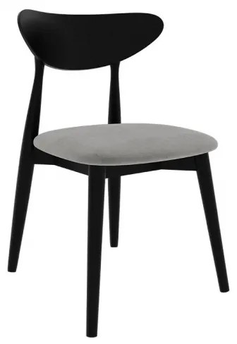 Jídelní židle ST80, Barva: černá, Potah: Magic Velvet 2250