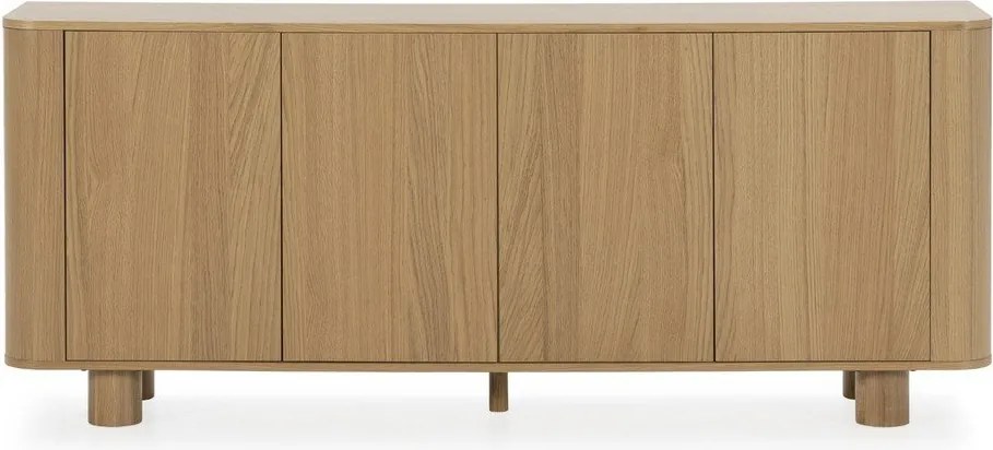 Komoda v dekoru dubu v přírodní barvě 180x75x40 cm Padoc – MOME