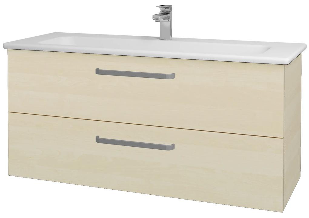 Dřevojas Koupelnová skříň GIO SZZ2 120 Varianta: N01 Bílá lesk / Úchytka T03 / L03 Antracit vysoký lesk