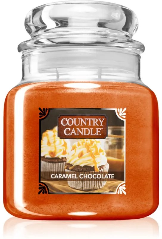 Country Candle Caramel Chocolate vonná svíčka 453,6 g