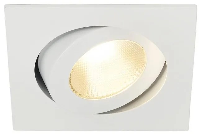 CONTONE Downlight, výkyvná, hranatá, bílá, 13 W LED, teplá bílá - BIG WHITE