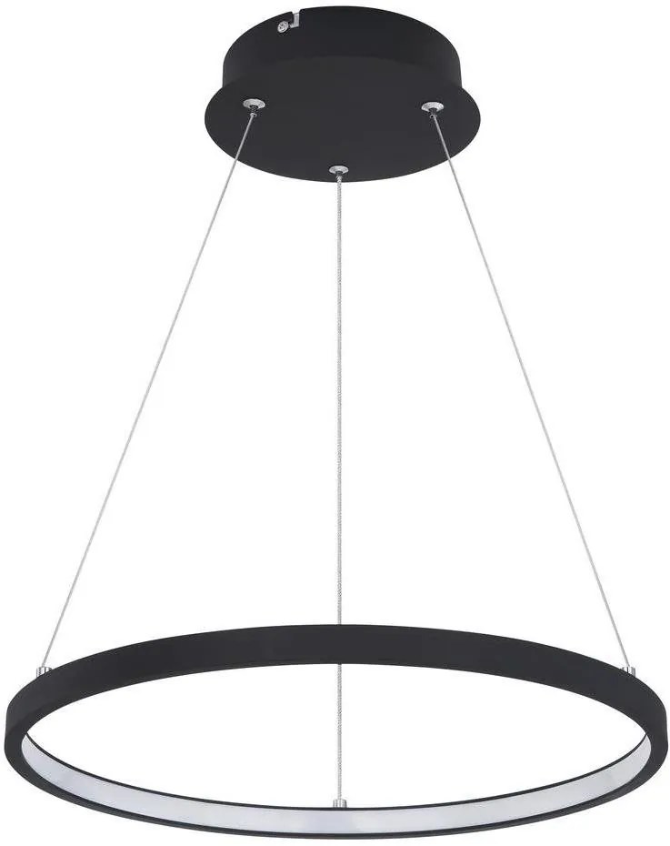 Globo 67192-19b led závěsné stropní svítidlo ralph 1x19w | 900lm | 3000k - černá, opál