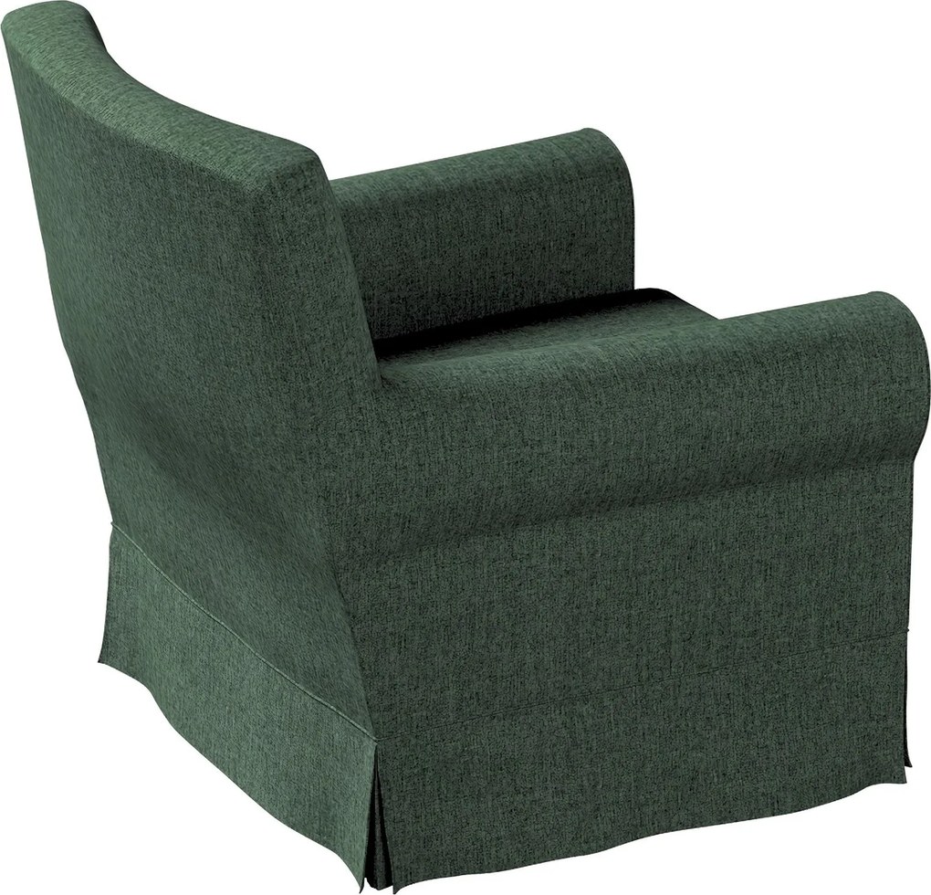 Potah na křeslo IKEA Ektorp Jennylund barva zelená látka pletený vzor