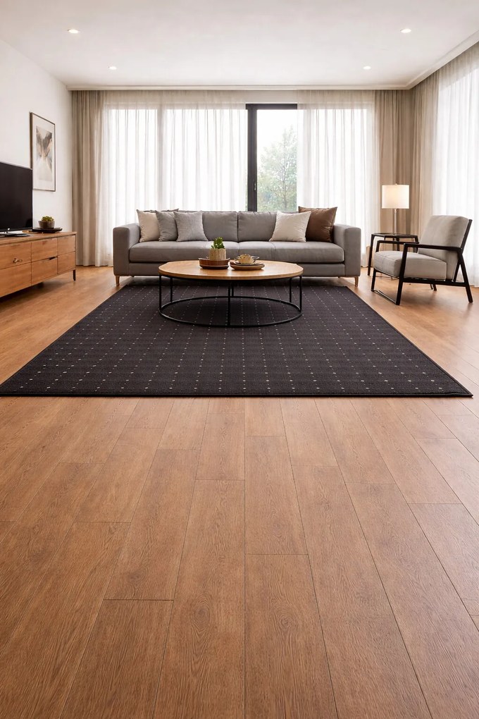 Condor Carpets, Kusový koberec Udinese antracit, 140x200, šedá, chodba / předsíň