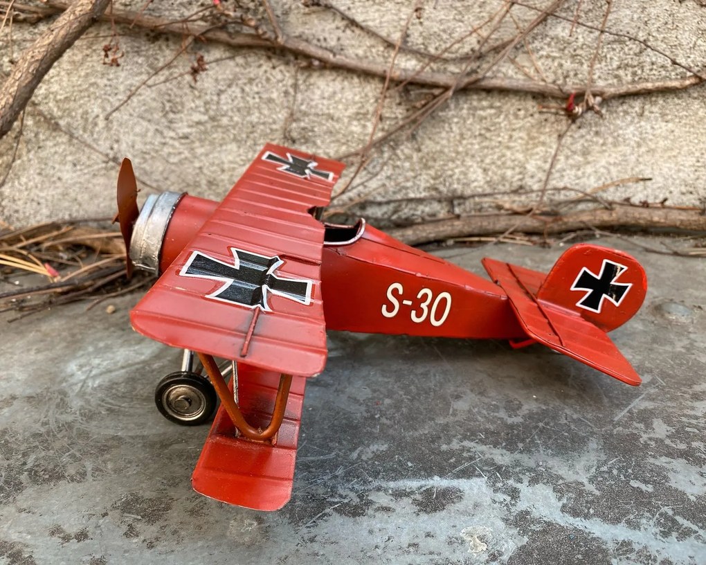 Kovový model letadlo Red Baron