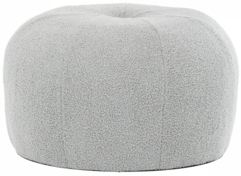 Taburet šedý bouclé látka AK-307 GREY2