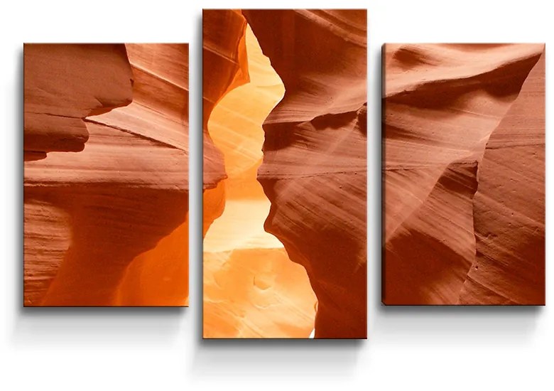 Sablio Obraz - 3-dílný Skály v poušti - 75x50 cm