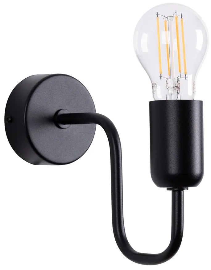 Sollux Lighting Nástěnné svítidlo VECTOR Černá