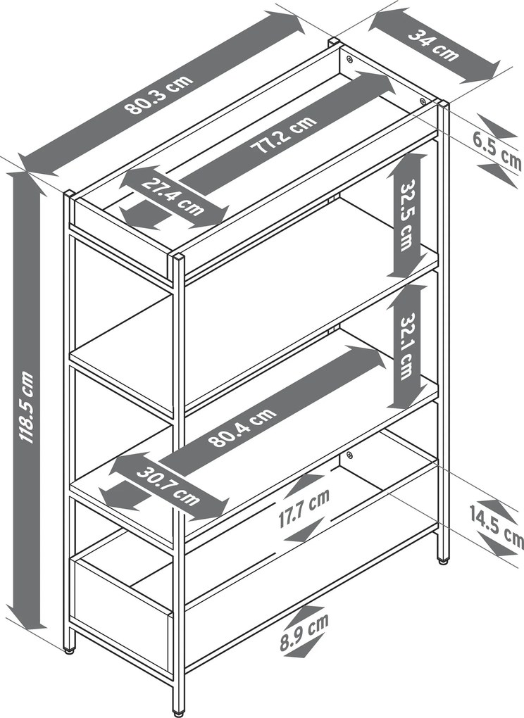Tchibo - Konzolová skříňka - barva: béžová