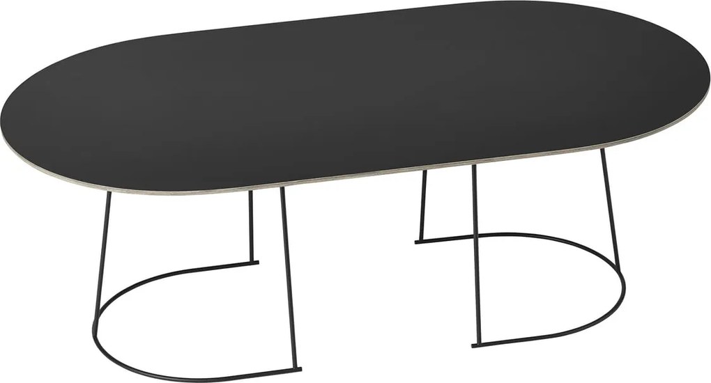 Muuto Airy Konferenční stolek 120 cm Černý