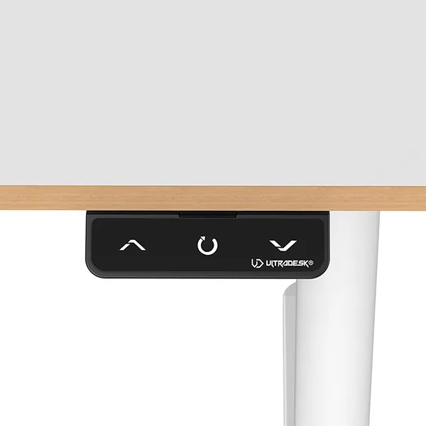 Lama Plus Elektricky výškově stavitelný stůl pro děti PULSAR — 120 cm, bílá
