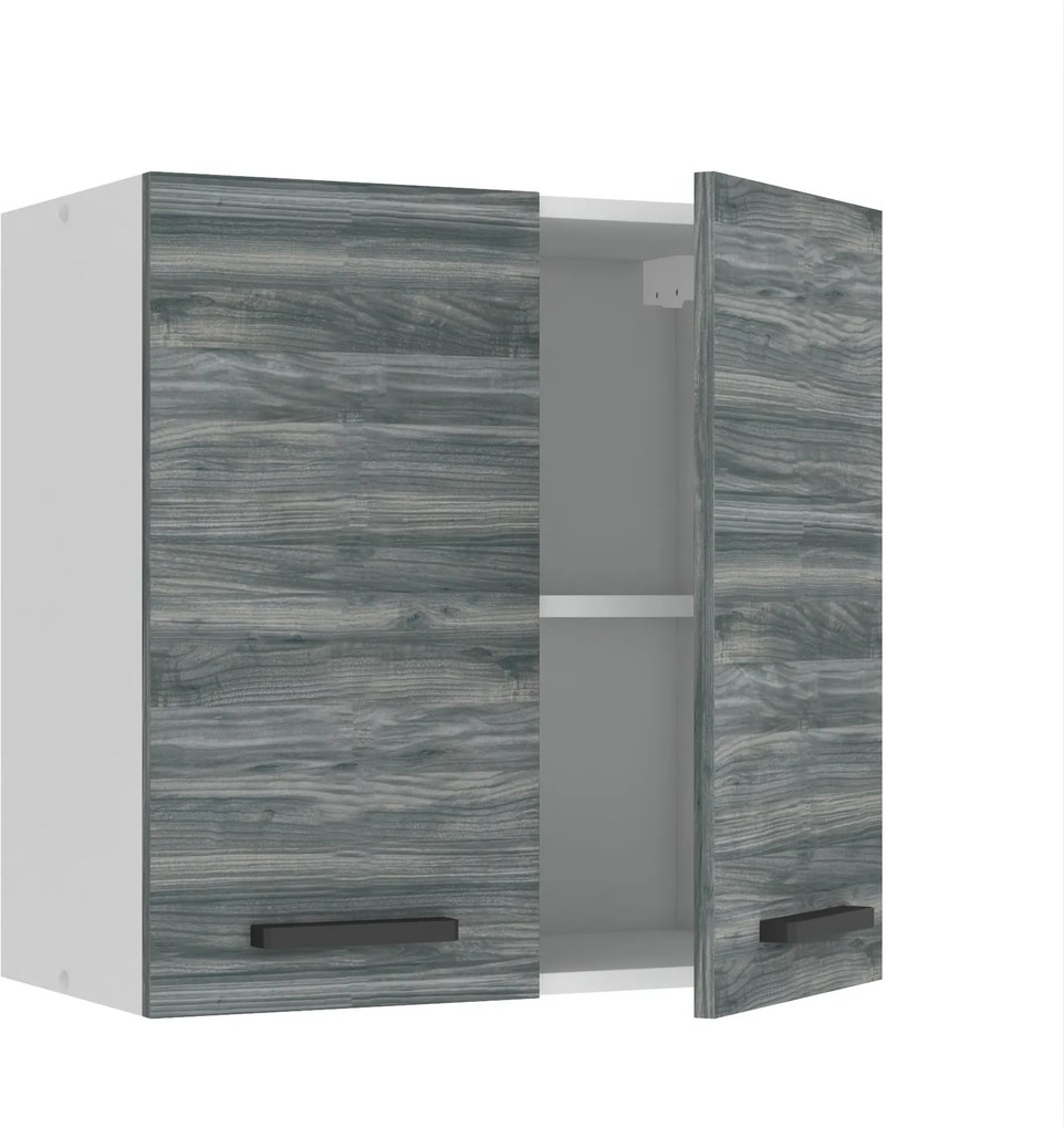 Kuchyňská skříňka Belini Premium Full Version horní 60 cm šedý antracit Glamour Wood  TOR SG2-60/0/WT/GW/0/B1/PP