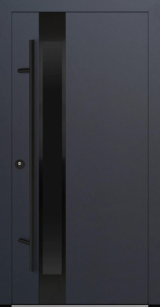 FM Turen - Feldmann & Mayer Vchodové dveře s ocelovým opláštěním FM Turen model DS34 blackline Orientace dveří: Levé, otevírání dovnitř, Dekor: Antracit, Standardní rozměr dveří včetně rámu: 98 cm x 208 cm - vnější rozměr rámu