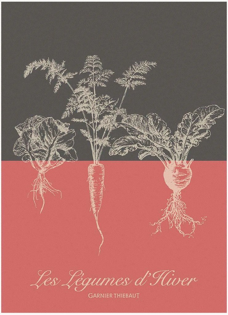 Sada žakárových utěrek Legumes D'Hiver Tomette, 4 díly