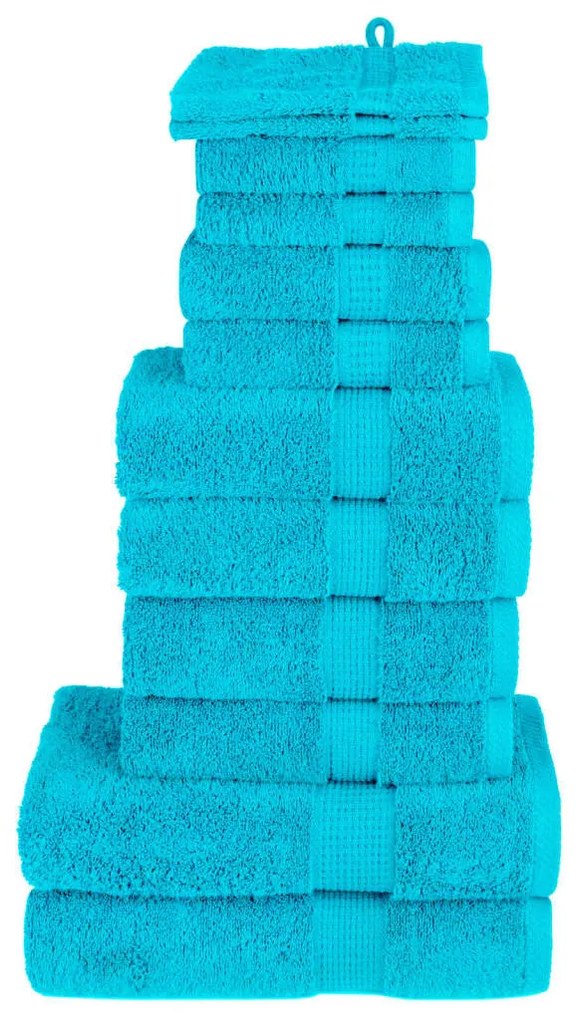12dílná sada ručníků Premium SOLUND tyrkysová 600 g/m² 137583