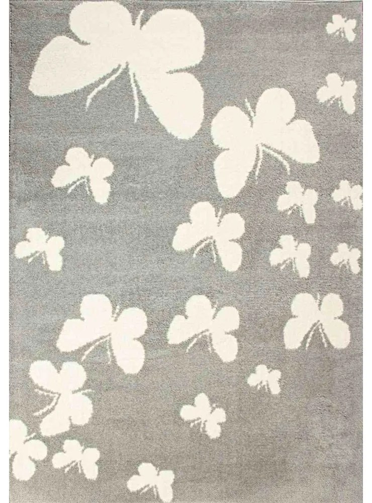 Kusový koberec Motýlci šedý, Velikosti 70x140cm